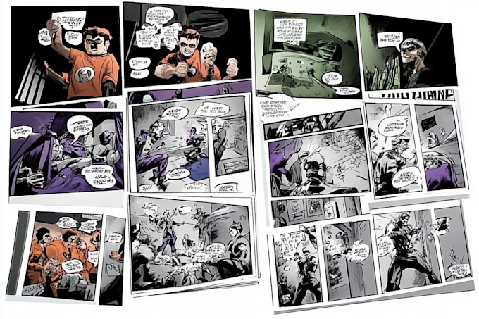 Create your comic book page in any style by Wareotoda49 | Fiverr