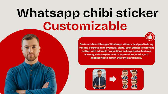 Cute chibi whatsapp stickers by Khalifa_zhian | Fiverr