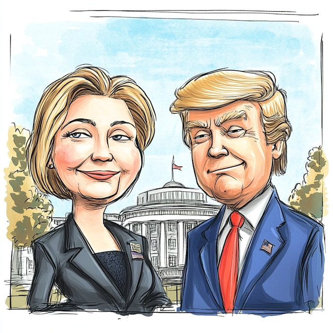 Create political cartoons illustrations by Rhiannaston | Fiverr