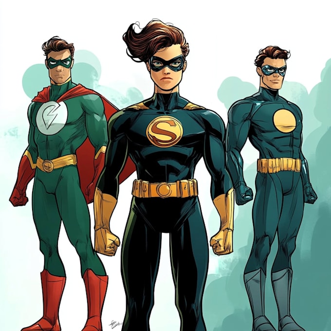 Draw your favorite superhero character and comic by Wadutee | Fiverr