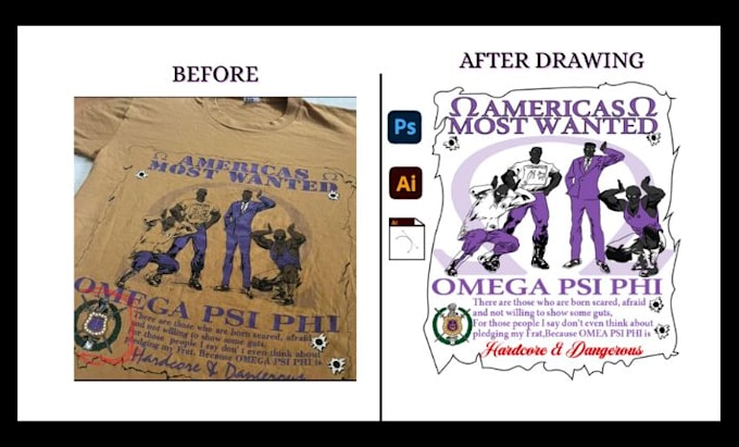 Vector tracing, convert any hand sketch recreate blur image logo into vector art by ...