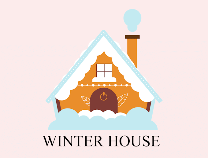 Create a brand first winter house logo with full identity package by ...
