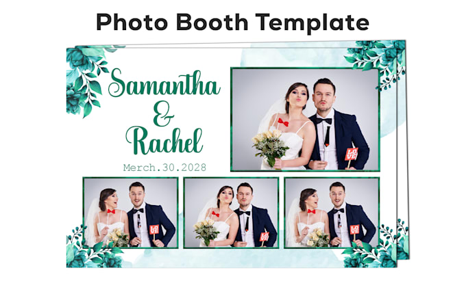 Design customize photo booth template and 360 booth overlays by Pikxort ...