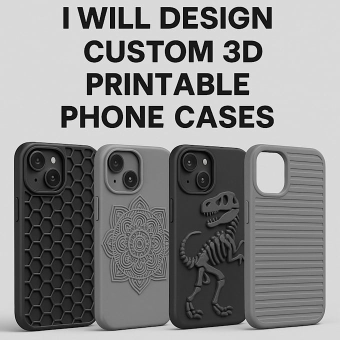 Create 3d printable customized phone cases by Aliammarkhan190 | Fiverr