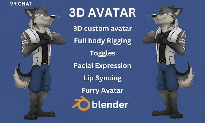 Vrchat avatar, vr character, vr chat, vrchat humanoid, vr model, vrc ...