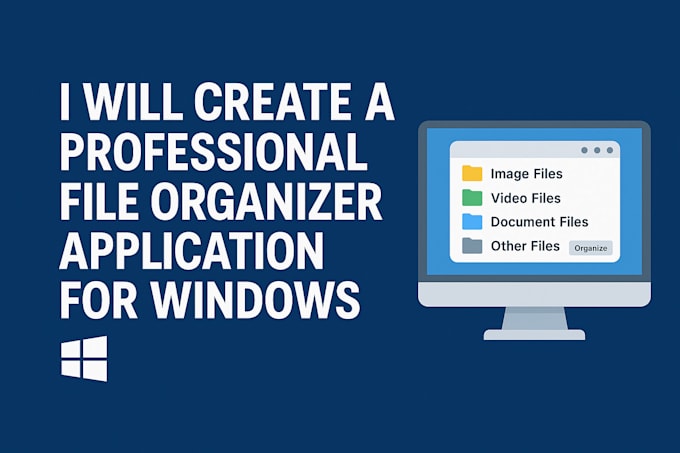 Create a professional file organizer application for windows by ...