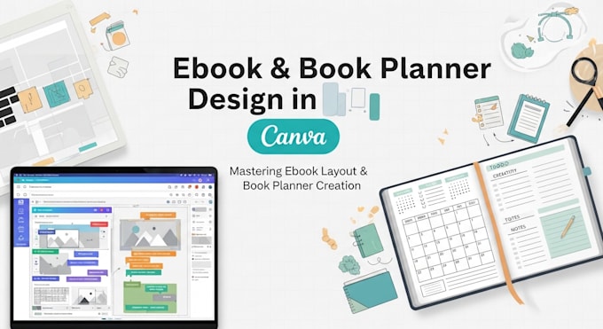 Create and design canva ebook, book planner design ebook layout for ...