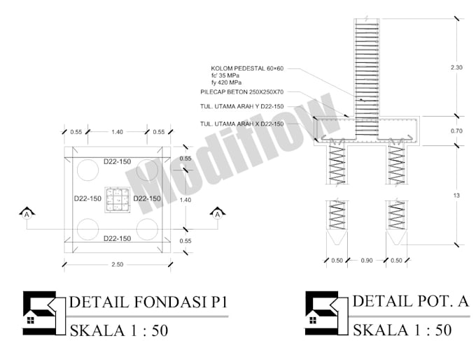 Create precise cad technical drawings by Modiflow | Fiverr