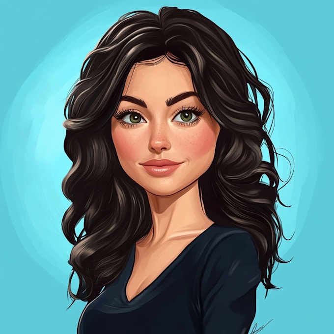 Draw cartoon caricature headshot avatar by Heneteona | Fiverr