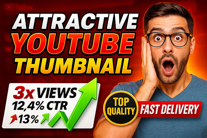 Eye catching youtube thumbnails that boost clicks and views by Ba_meh | Fiverr