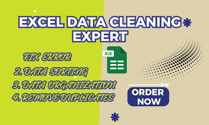Do excel data cleaning, sorting, formatting spreadsheet, data cleanup by Beyonce_karl | Fiverr