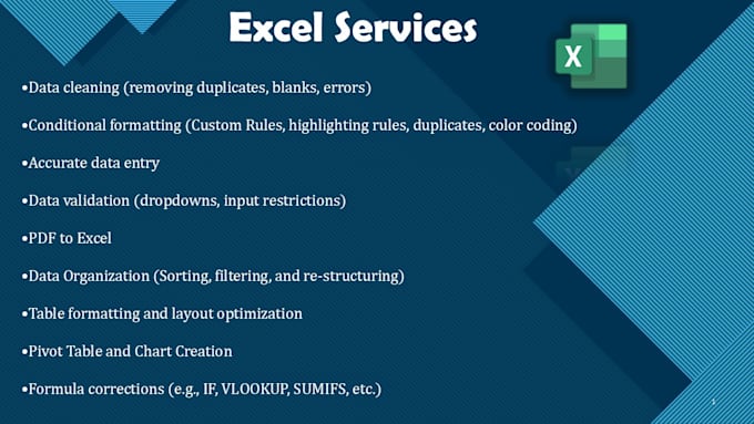 Provide excel data cleaning, formatting, and organization services by Ie_yash_sharma | Fiverr