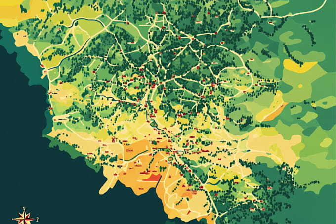 Design a custom vector map illustration, unique to you by Mayanksssa ...