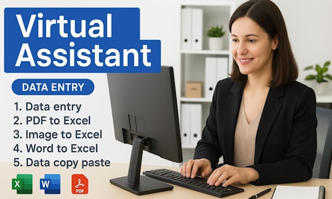 Be your virtual assistant for data entry, data conversion, typing by Syawal_amirul | Fiverr