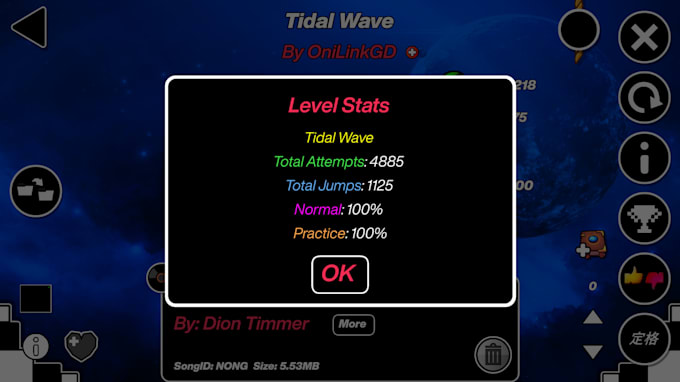 Verify your geometry dash level any difficulty by Requireeee | Fiverr