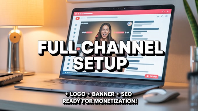 Create a professional youtube channel with full setup and optimize it ...