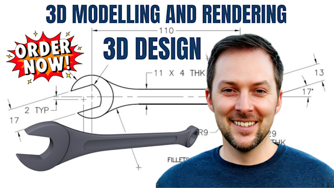Create 3d printable cad models and stl files from drawings, images, or ...