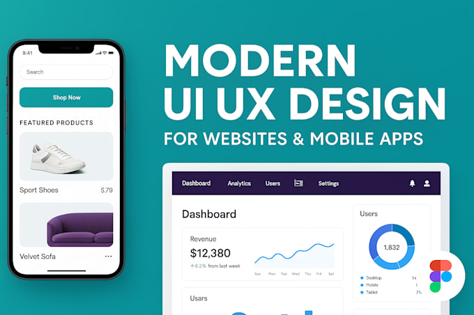 Design modern ui ux for websites and mobile apps in figma by Ziaakhan ...