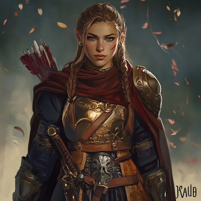 Design a dnd character art and game character concept art by Rosalist ...