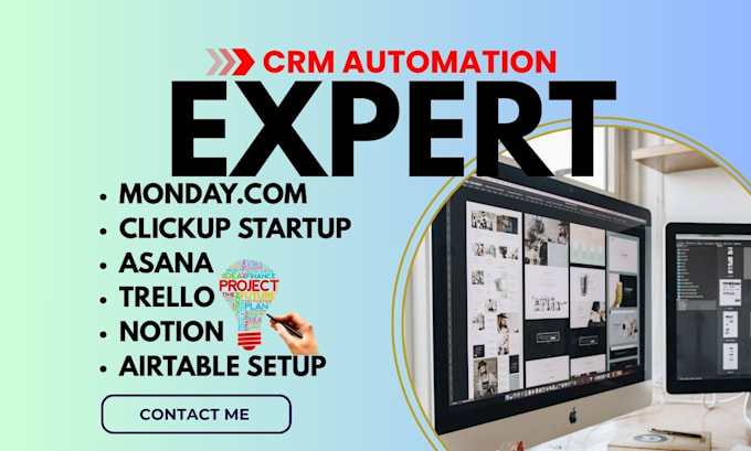 Setup asana, clickup, trello, monday crm with custom automation by Eunice_web_work | Fiverr