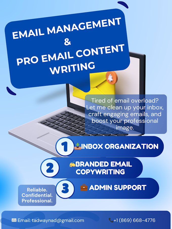 Manage your email inbox professionally by Tadwaynad | Fiverr