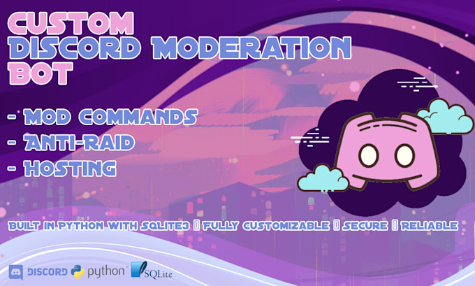 Create a custom moderation bot for your discord server by Adil_ahmedx | Fiverr