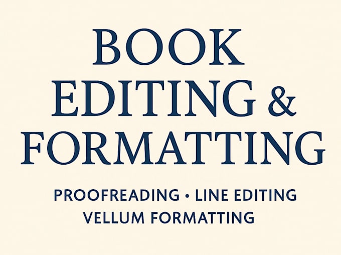 Proofread, line edit, format and critique your book by Jestfer | Fiverr
