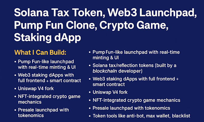 Developer blockchain for web3 dapp, launchpad, bittensor miner by Heston_joy | Fiverr