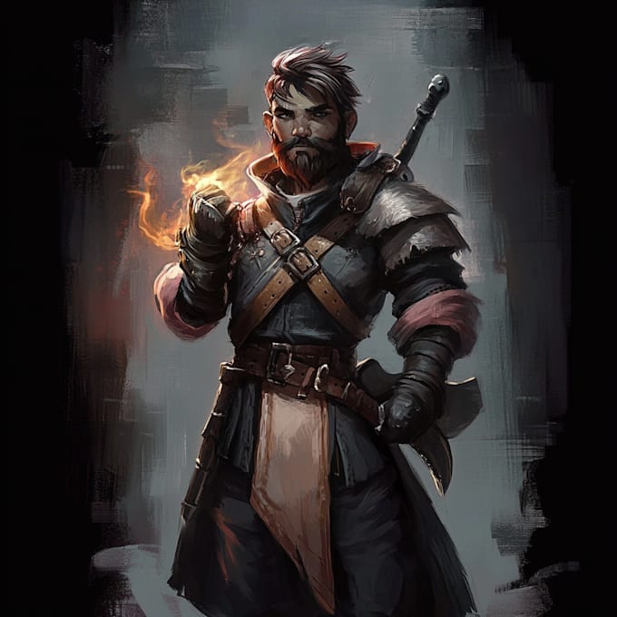 Make a dnd character design and fantasy character art by Sthenzothush ...