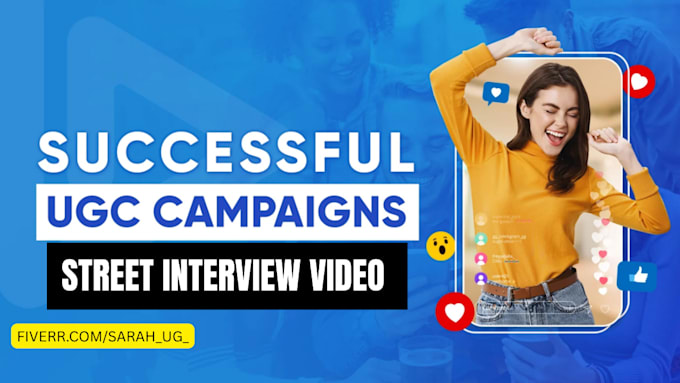 Create ugc street interview ads, ugc video ads for ugc brand by Sarah ...