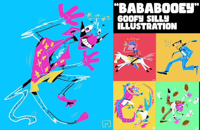 Draw a silly funny goofy illustration of your character by Friikyz | Fiverr