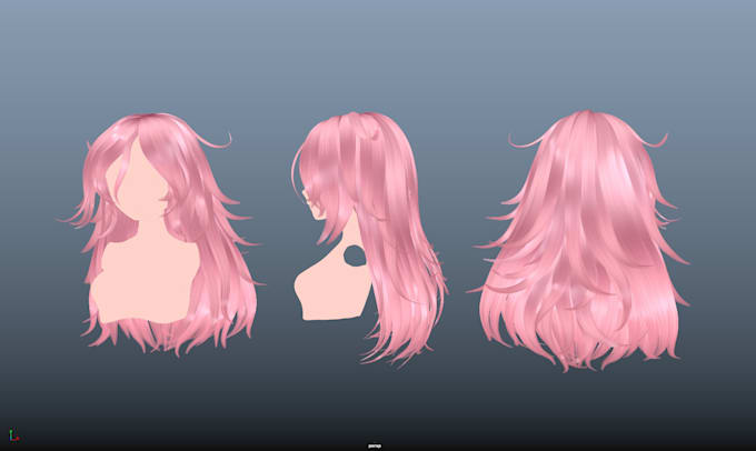 Create custom 3d hair for game characters and vrchat avatars by ...