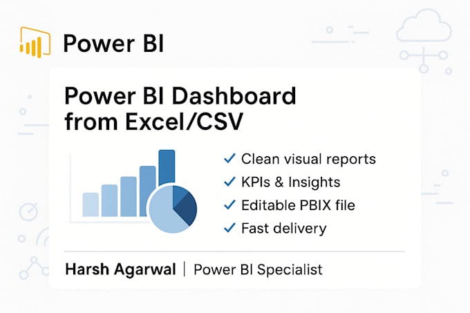 Create a professional power bi dashboard from your excel or csv data by ...