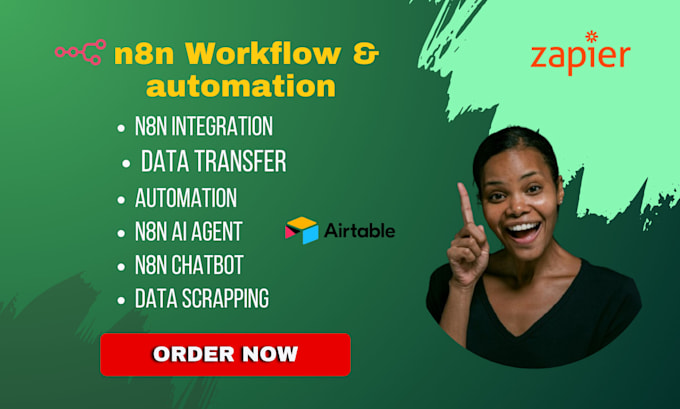 Do powerful n8n automation and n8n workflow using n8n ai agent chatbot n8n io by Techiepee | Fiverr