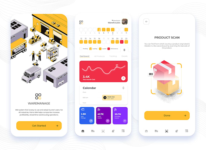 Build warehouse management app, inventory app, chain management app ...