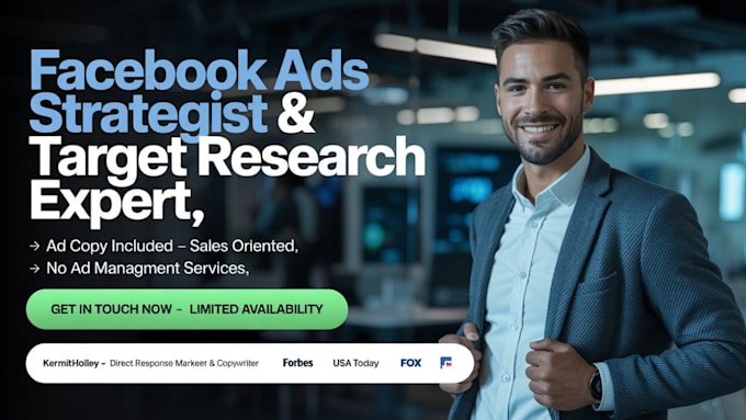 Do linkedin ads, research the ultimate audience to target with facebook ads by Kermitholley | Fiverr