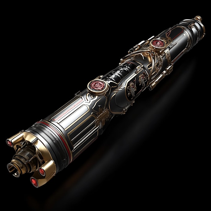 Create 3d weapon illustration by Tamickary | Fiverr