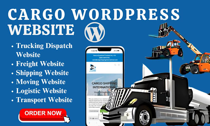 Deliver a complete cargo website solution for cargo businesses by ...
