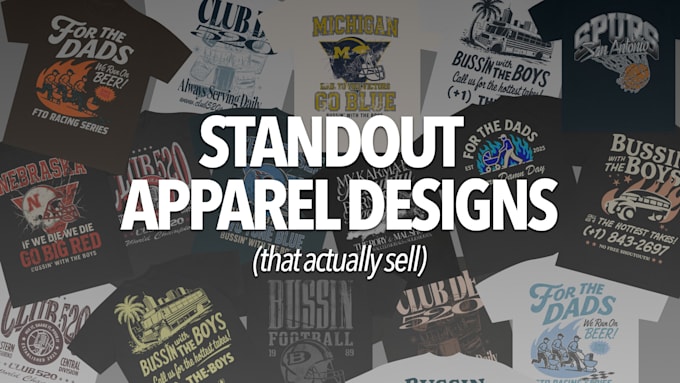 Design standout apparel graphics that sell for your brand by Mistertedz ...
