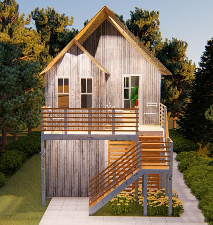 Dibuja el diseño de tu tiny house y modelo 3d de tiny house