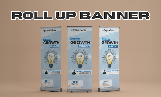 Design roll up banner, pull up, pop up, signage or x banner by ...