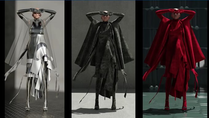 Offer you 3d fashion design, fashion animation, 3d cloth animation, 3d ...
