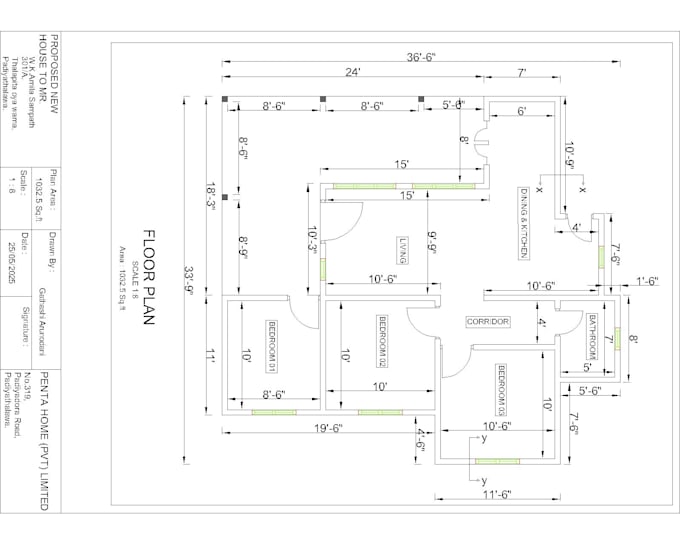 Draw 2d floor plan with lighting and power layout in autocad by ...