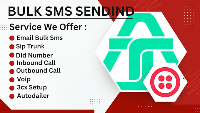 Send bulk sms blast, did number, sip trunk using twilio, vonage, telnyx by Tantysure | Fiverr