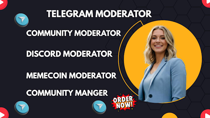 Be your telegram group community moderator telegram and discord ...