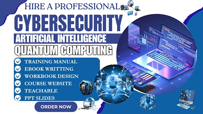 Write ebook on ai in cybersecurity, quantum computing, technical ...