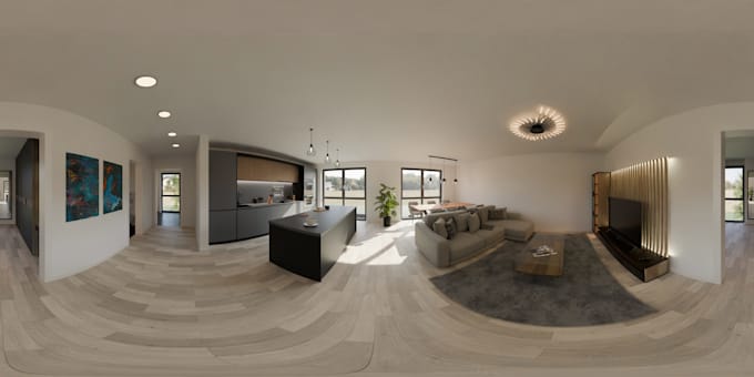 Render a 360 room tour by Bastian3ddesign | Fiverr