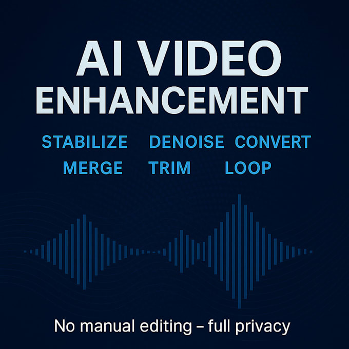 Enhance videos with ai frame interpolation stabilization and denoise by Alternateif | Fiverr