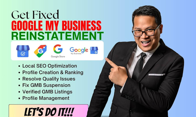 Setup, reinstate suspended gmb and do google my business profile verification by Ralf_klein | Fiverr