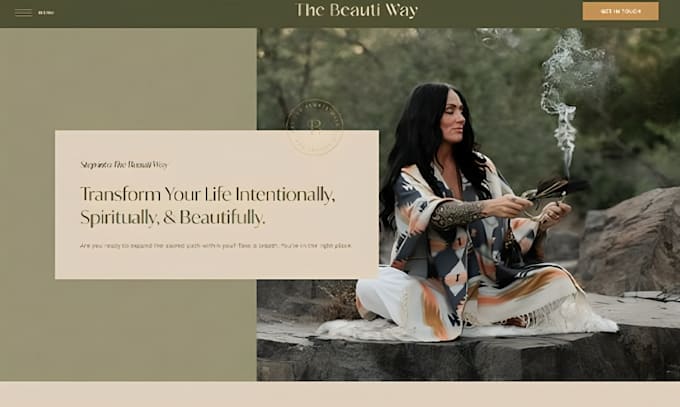 Design squarespace spiritual website holistic healer website ministry ...